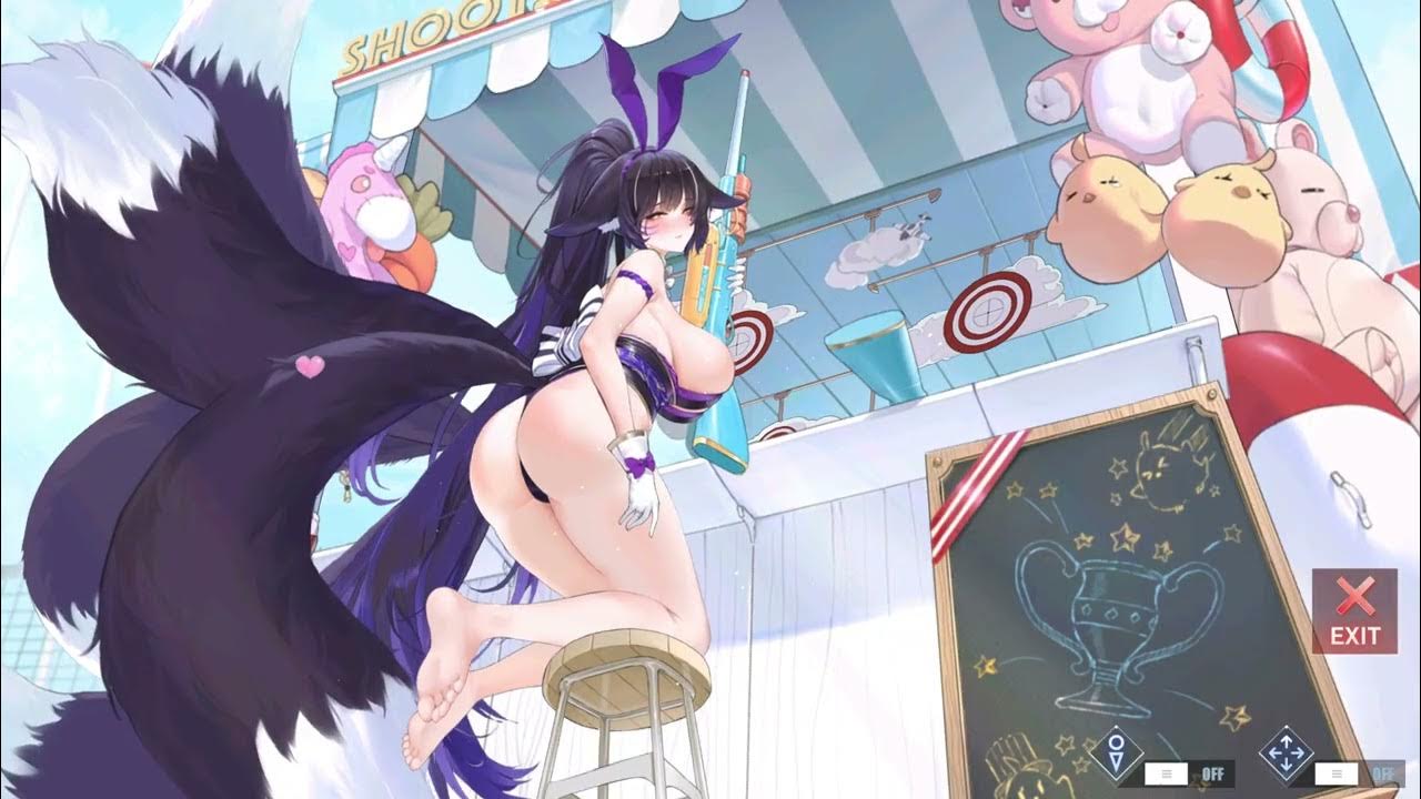 Azur Lane: IJN Musashi L2D Skin Unique Touch (The Purple Rabbit's Marksmanship) 5 - YouTube