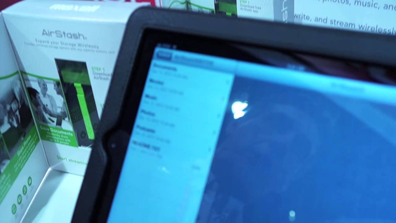 Maxell AirStash Wireless Flash Drive - YouTube