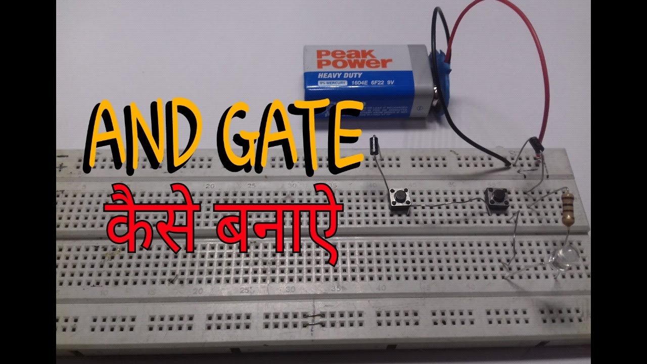 how to make And gate model || 12th physics model || how to make and ...