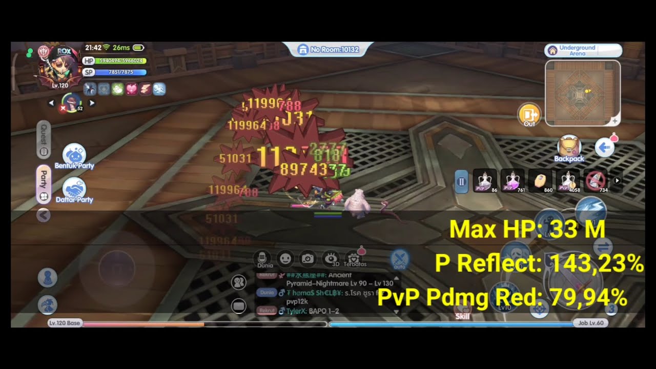 ROX - Damage Test VS AB Reflect - YouTube