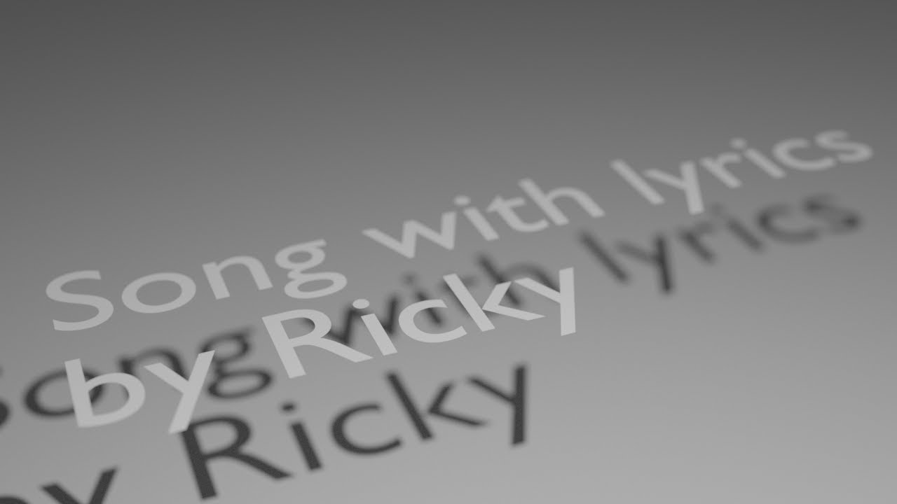 Song with Lyrics - YouTube