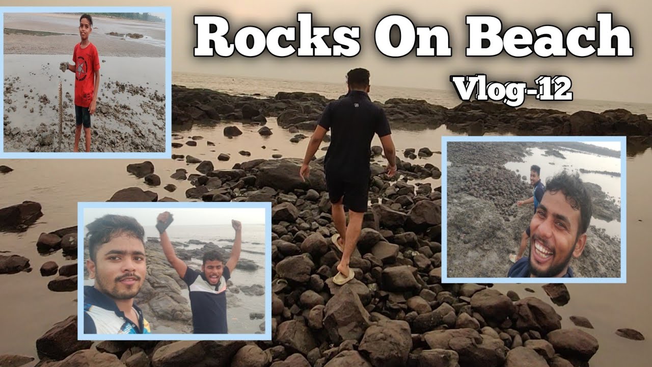 Beach Chya Madhi Rocks Var⛱️🏖️ | Thal Beach Explore | Alibag Beach🤩 ...