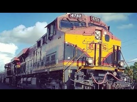 El M-MTMY con dupla ES44AC. KCSM 4751 y 4655 - YouTube