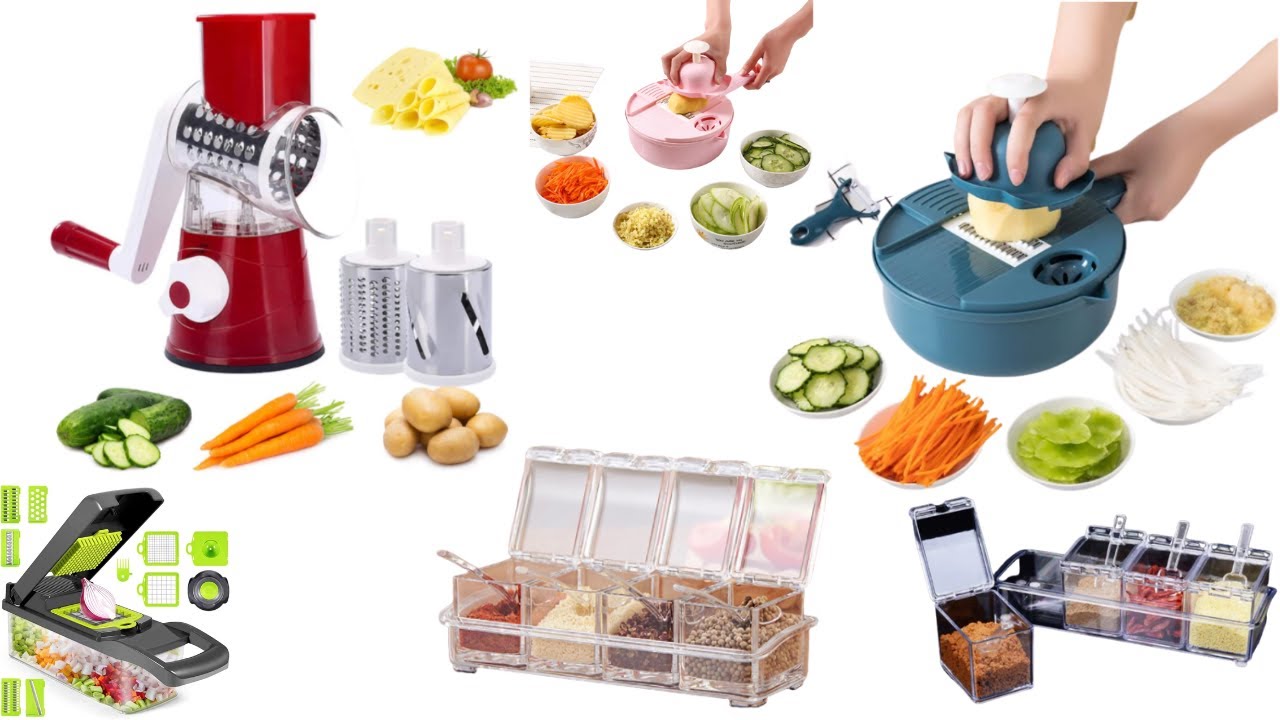 Top 5 Kitchen Gadgets(Vegetable Cutter, Spice Storage, Pineapple Slicer ...