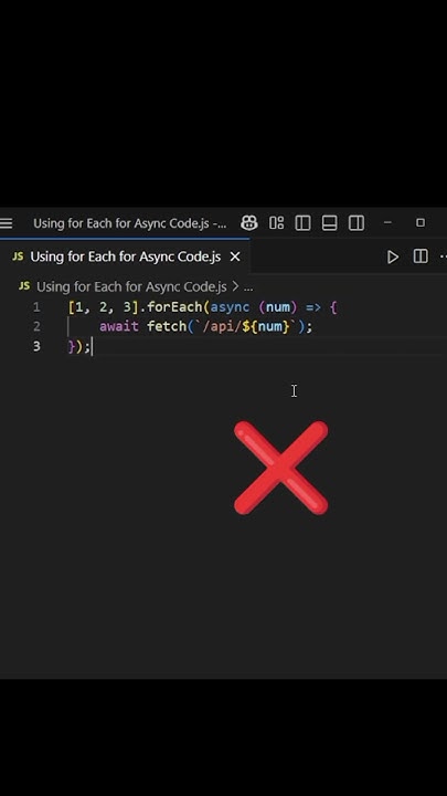 Using for Each for Async code common mistake for beginners - YouTube