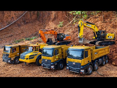 Strong Scale 1/16 : RC Excavator HITACHI & JCB Servo Liner Electric Pro Truck Making Project 