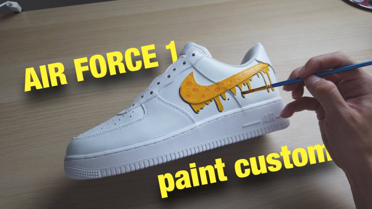 【Sneaker custom】Air Force 1 paint custom easy!! - YouTube