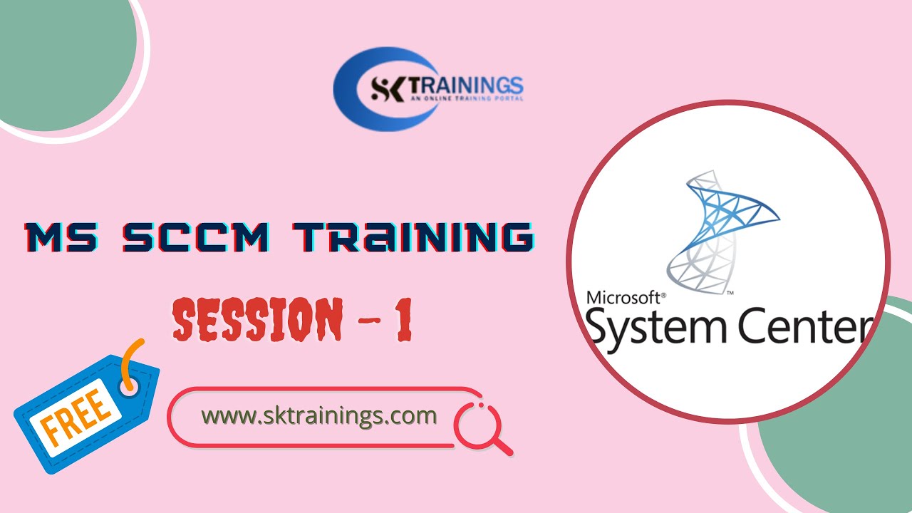MS SCCM Online Training | SCCM Course Training Demo Session 1 - YouTube