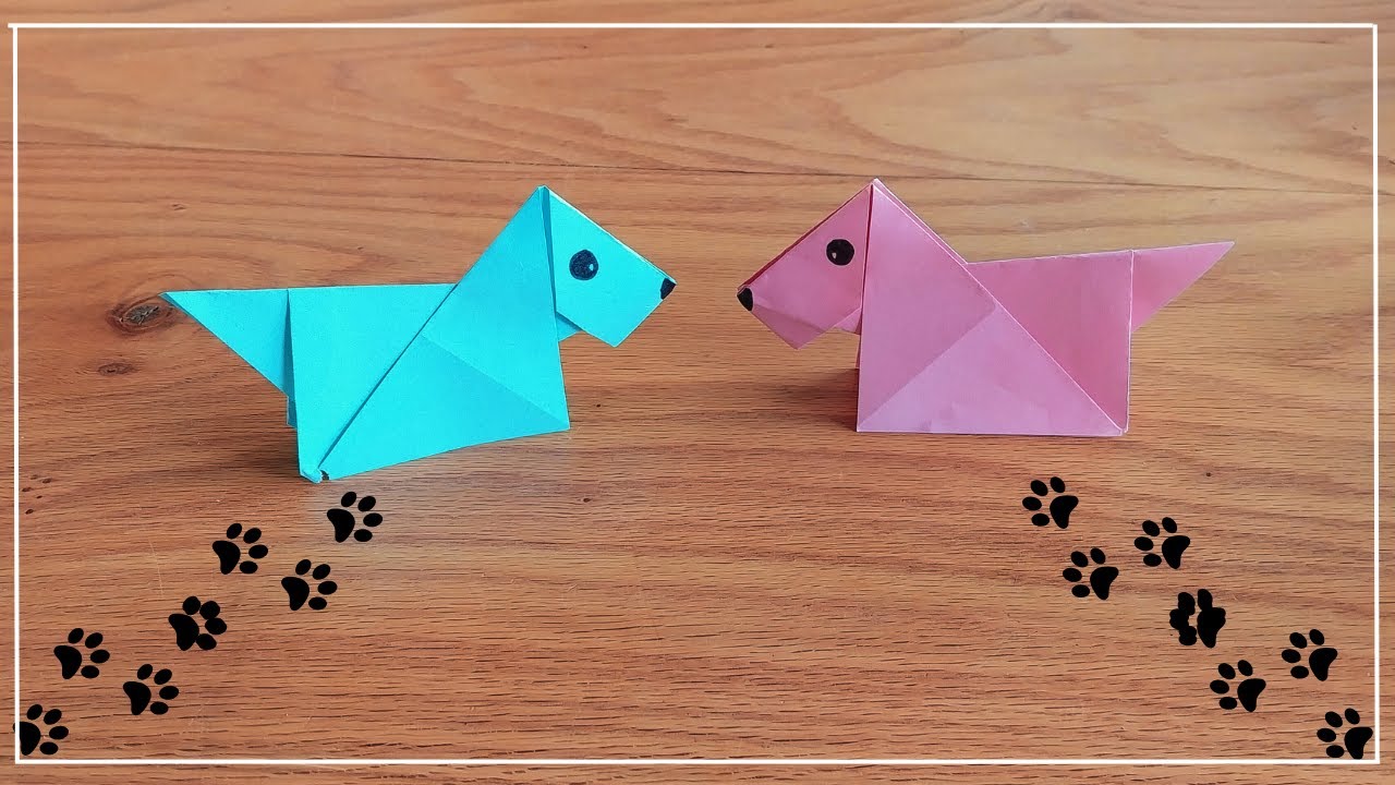 HOW TO: PAPER DOG | EASY ORIGAMI - YouTube