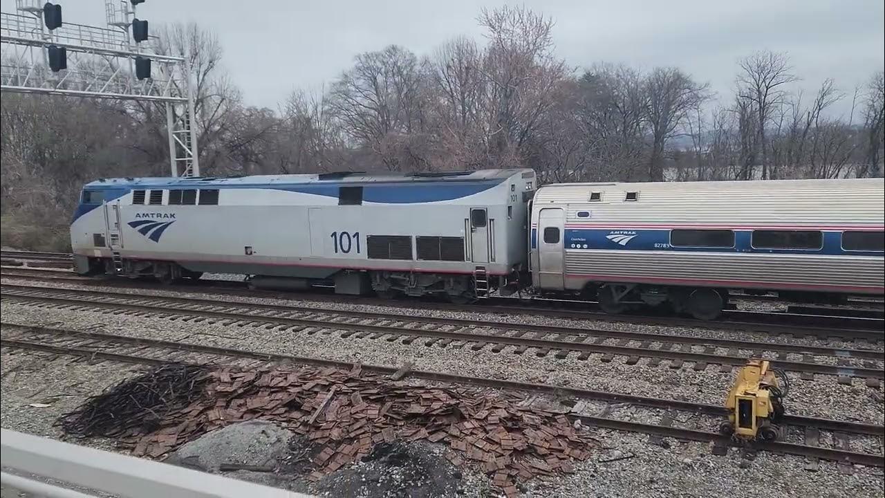 Amtrak P42DC 101 leads Northeast Regional Train 88 - YouTube