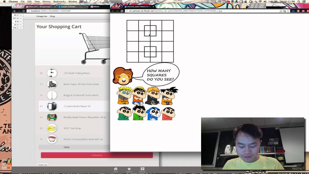 How many square challenge - YouTube