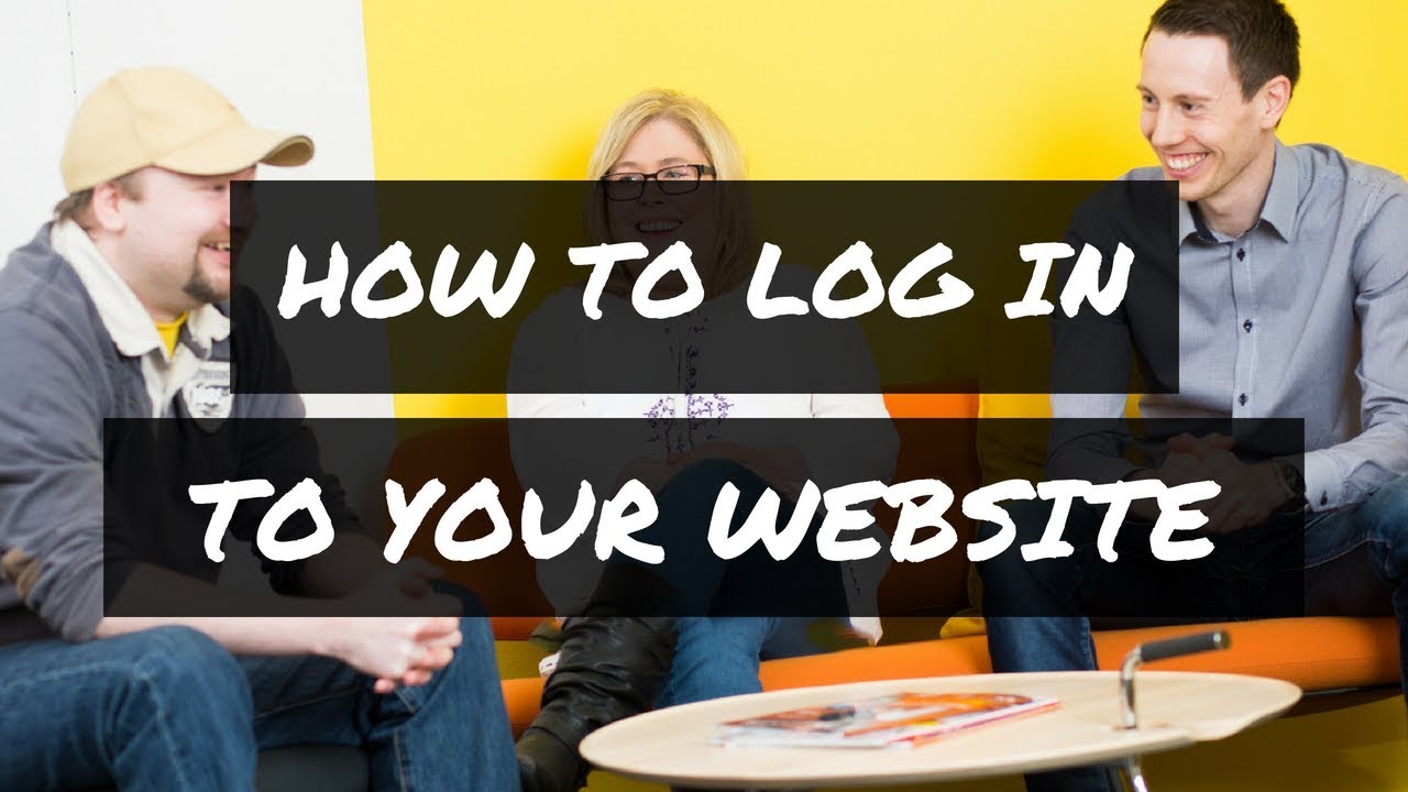 How to log in to your website - YouTube