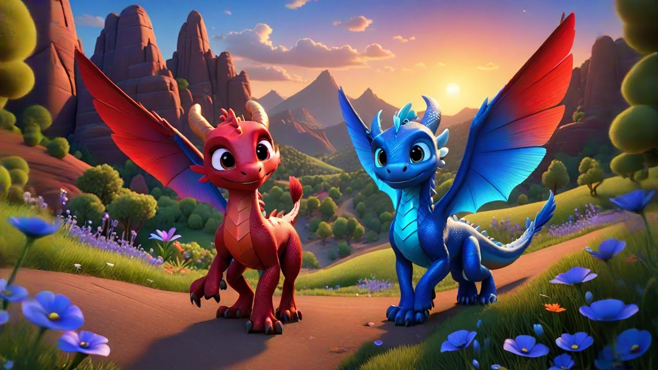 Three Little Dragons Dance in Firelight | Magical Dance Song for Kids ...