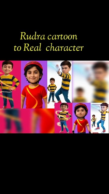 Rudra cartoon## to real character - YouTube