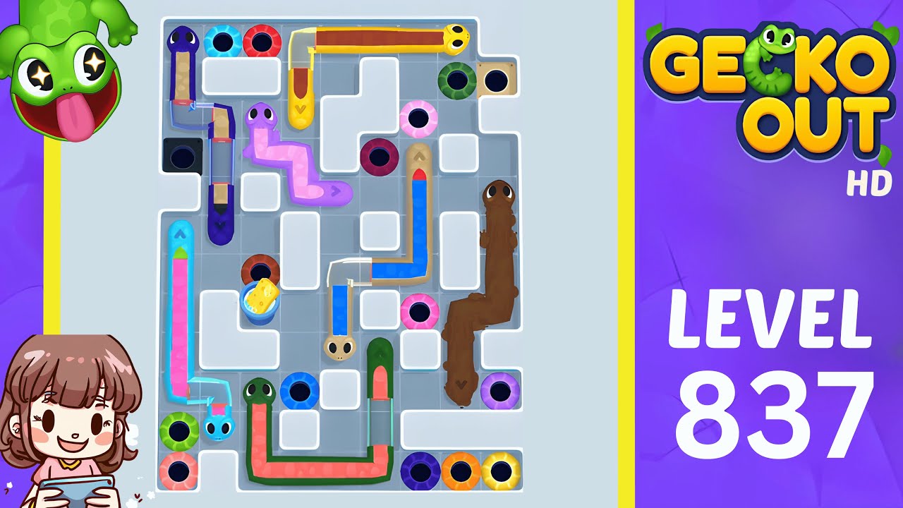 Gecko Out Level 837 Solution Walkthrough - YouTube