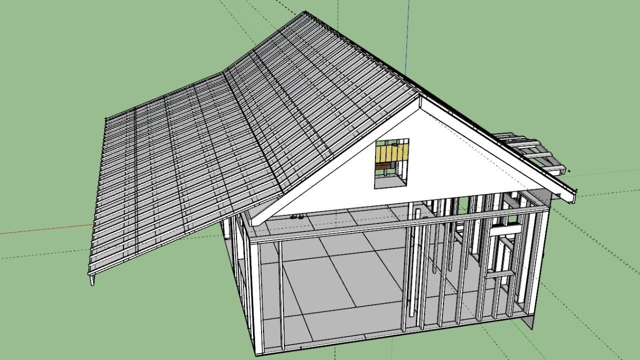 Designing the Work Shop in Sketchup - YouTube