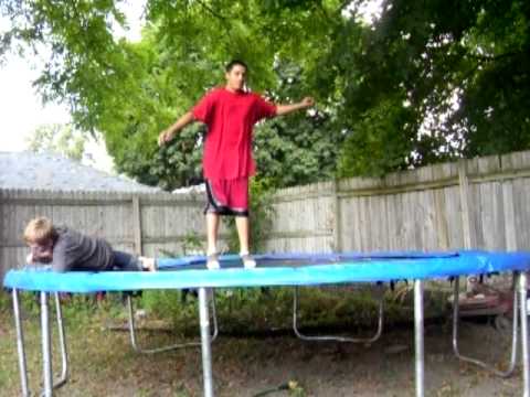 Jesse Montejo and Bryce Tesch on trampoline - YouTube