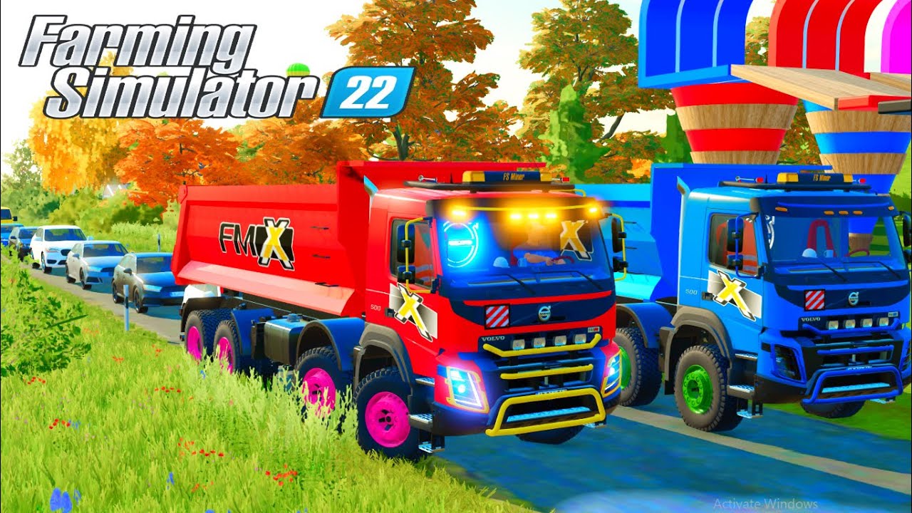 TRANSPORTING EMERGENCY & MILITARY VEHICLES & GARBAGE TRUCK WITH BIG ...