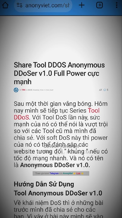 tool ddos web anonyviet #ddos #shorts - YouTube