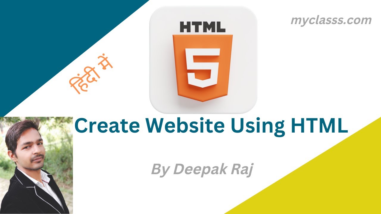 Create Website Using HTML | In Hindi | MyClasss.com - YouTube