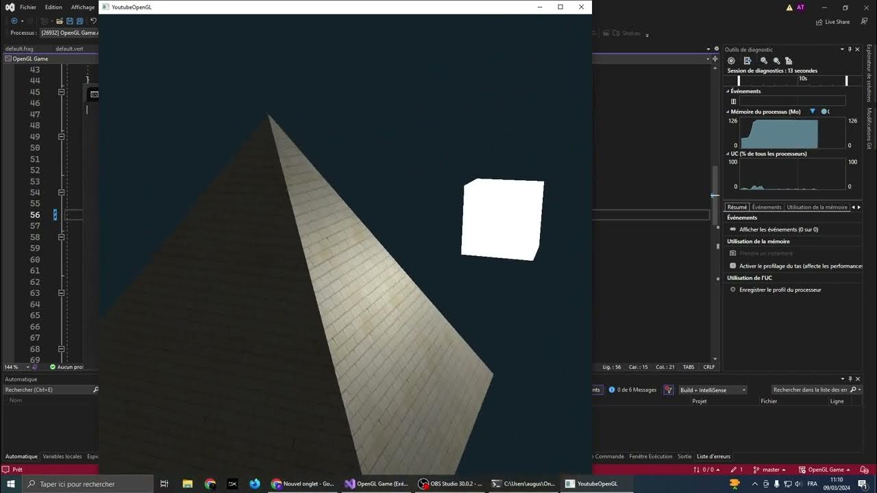 OpenGL Graphics Programming Demo: Illuminating Pyramid with Cube System - YouTube