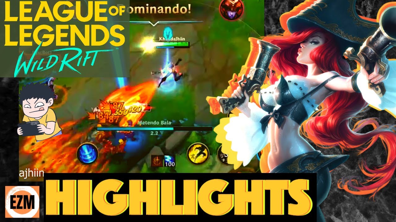 WILD RIFT - MISS FORTUNE BEST GAMEPLAY HIGHLIGHTS COMPILATION | League ...