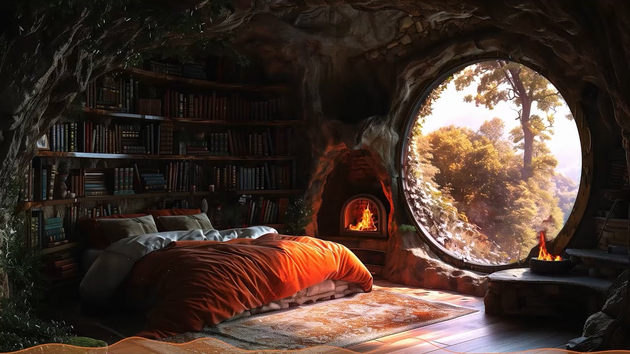 Cozy Relaxing Hobbit Hole - YouTube