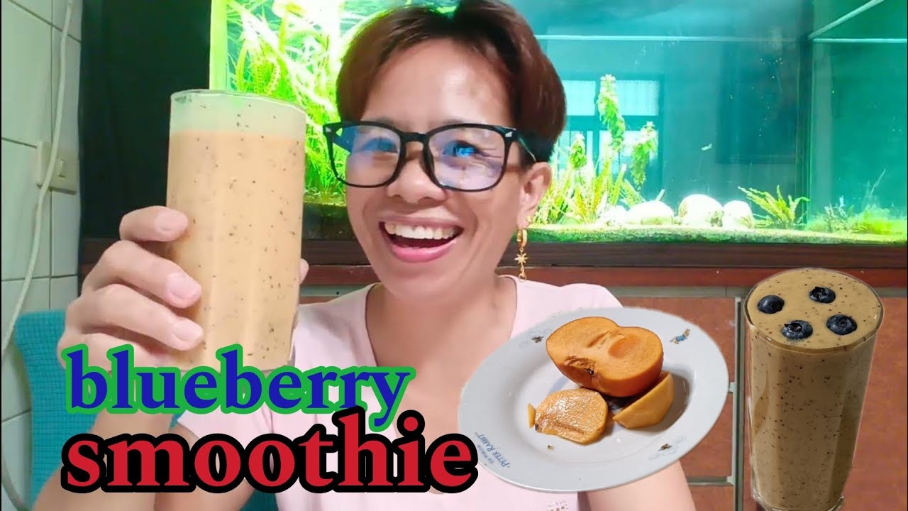 HOW TO MAKE SQUASH BLUEBERRY 🫐 SMOOTHIE 🥤/4k - YouTube