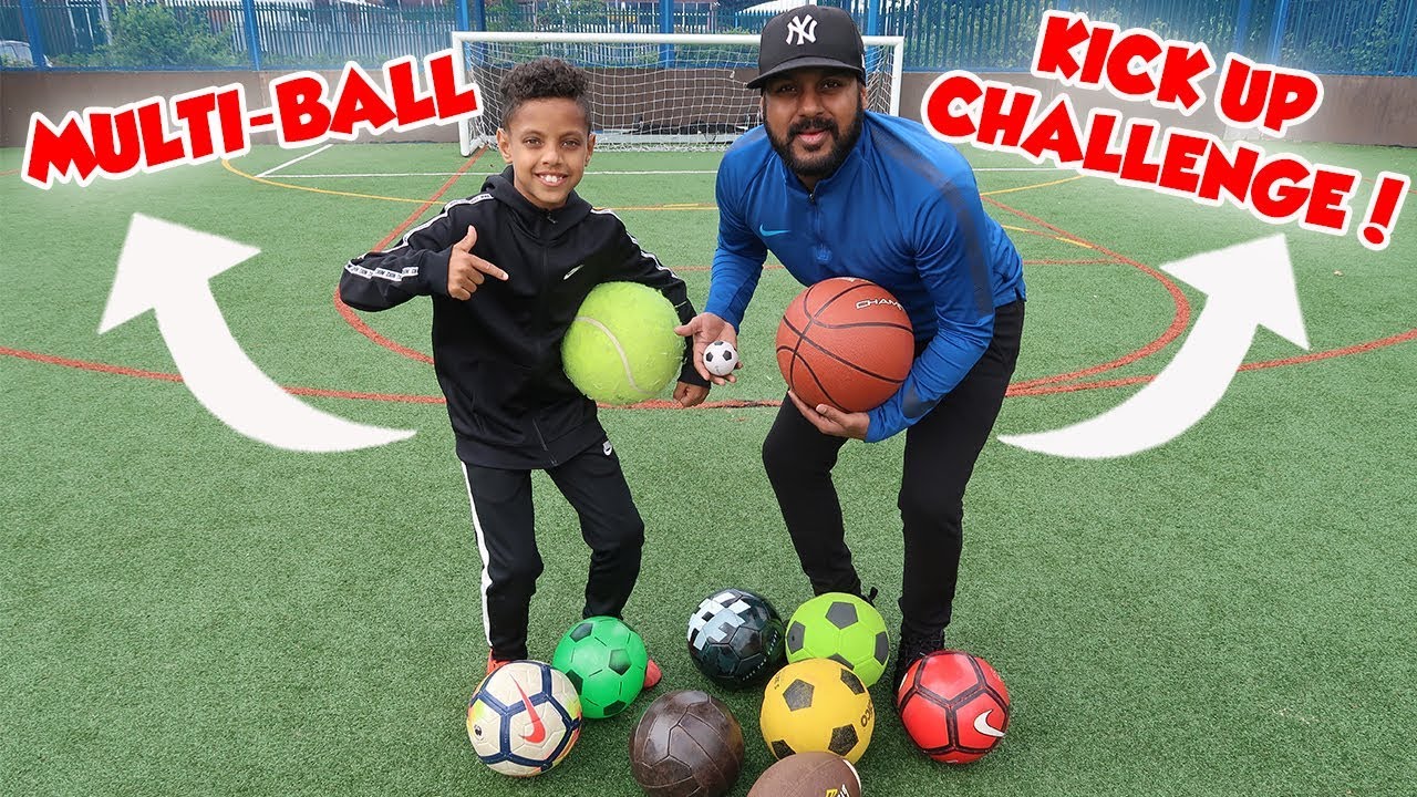 ACADEMY KID SOCCER PLAYER CHALLENGED 30 YEAR OLD DAD to MULTI-BALL ...