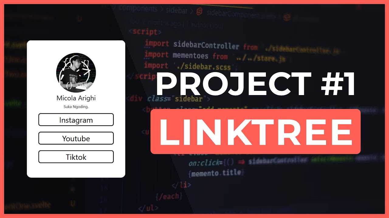 Cara Buat Linktree Pake Html Css Bootstrap Latihan Buat Web 1 Youtube