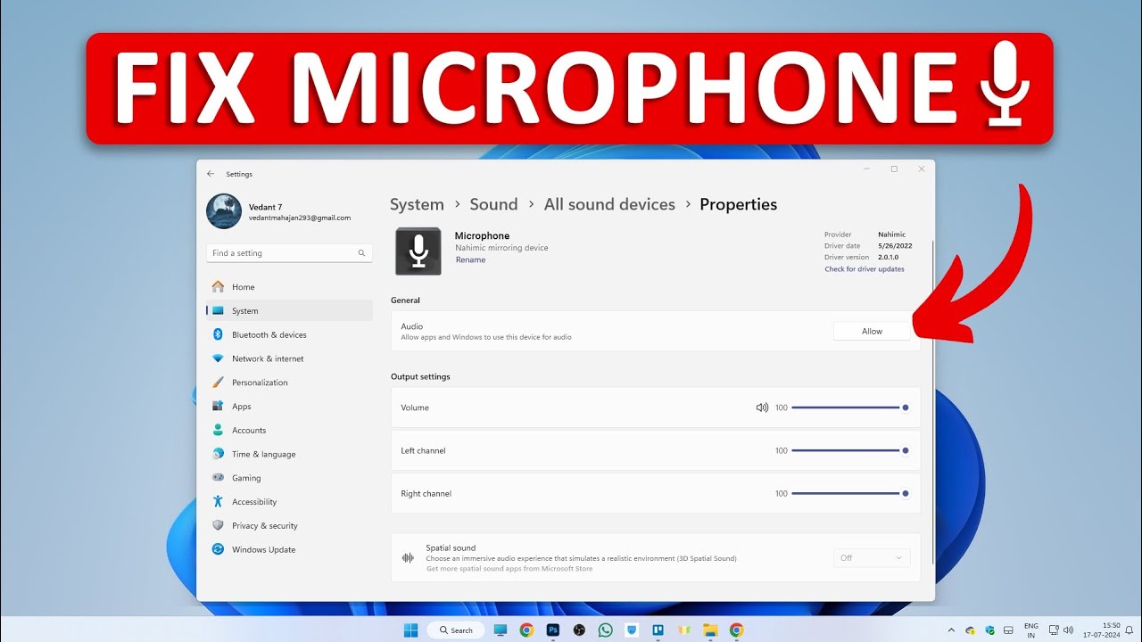 How To Fix Microphone Not Working In Windows 11 (100% Solved) - YouTube