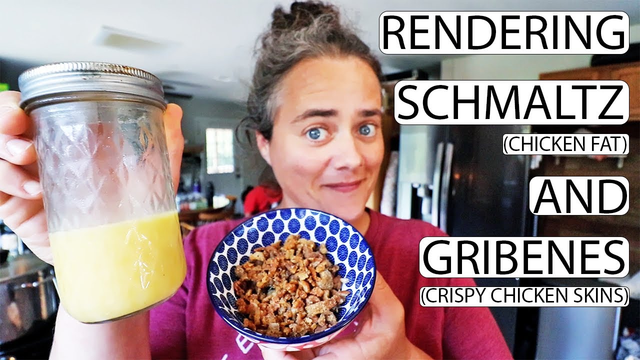 Rendering Schmaltz and Gribenes From Chicken Skin | Day 17 of the Every ...