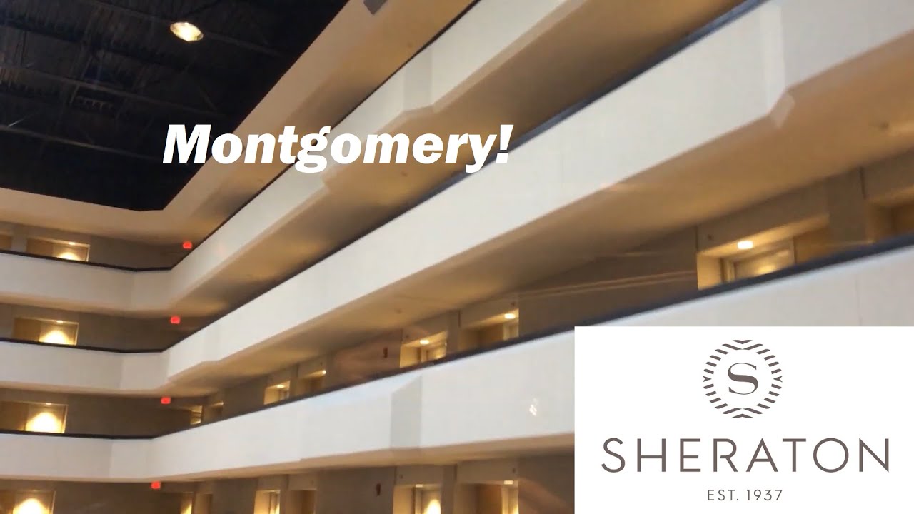 Montgomery Traction Elevators @ Sheraton Hotel West Des Moines, IA - YouTube