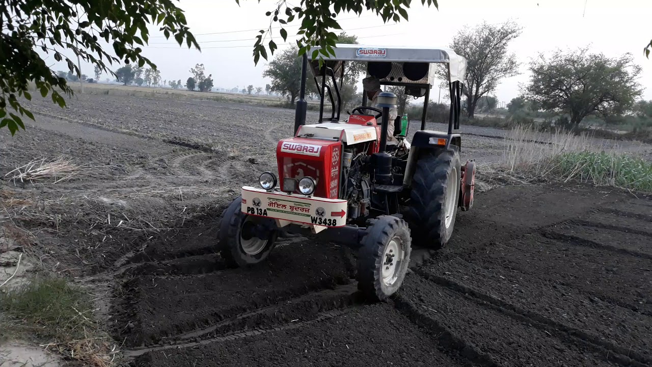 Swaraj 855 in rotavator - YouTube