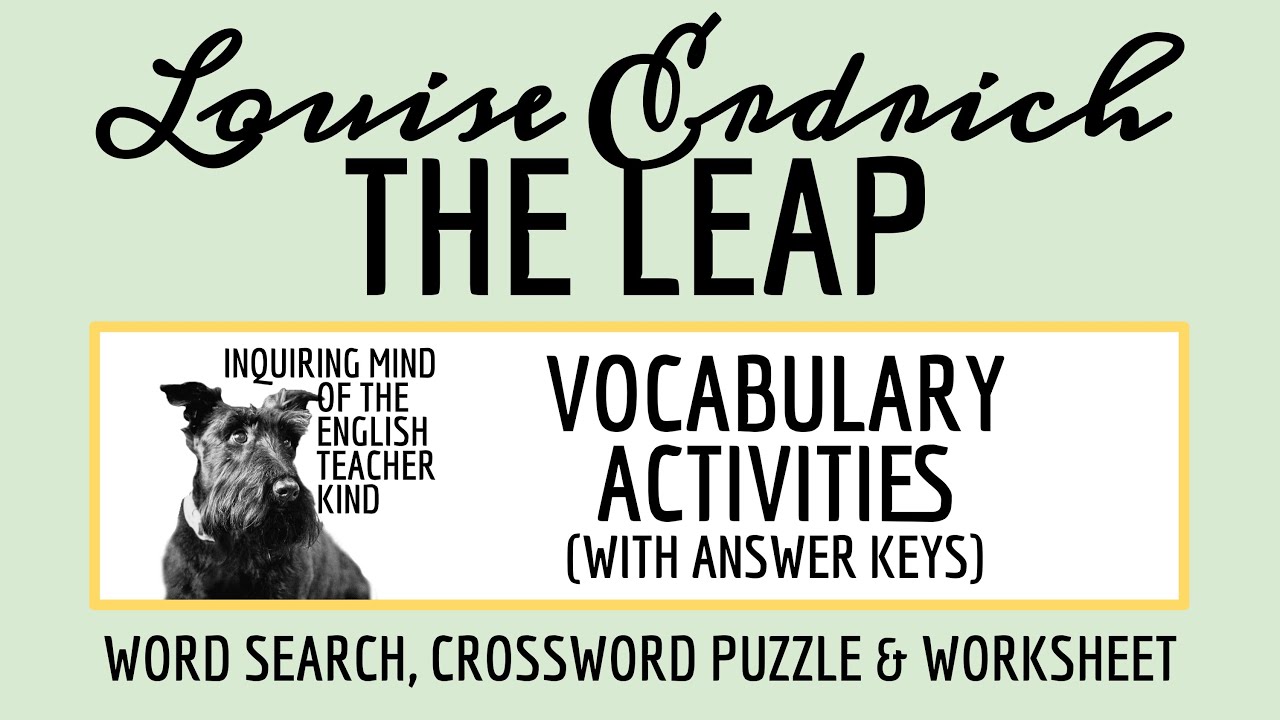 "The Leap" by Louise Erdrich Vocabulary Enrichment Activities for High ...