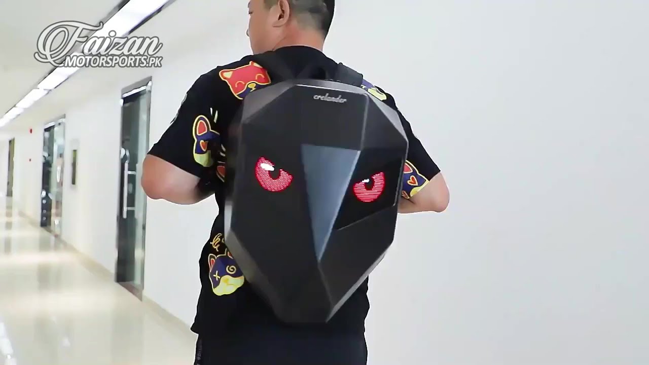 LCD Backpack – LED Eyes Display – Expandable – Helmet Laptop Camera ...