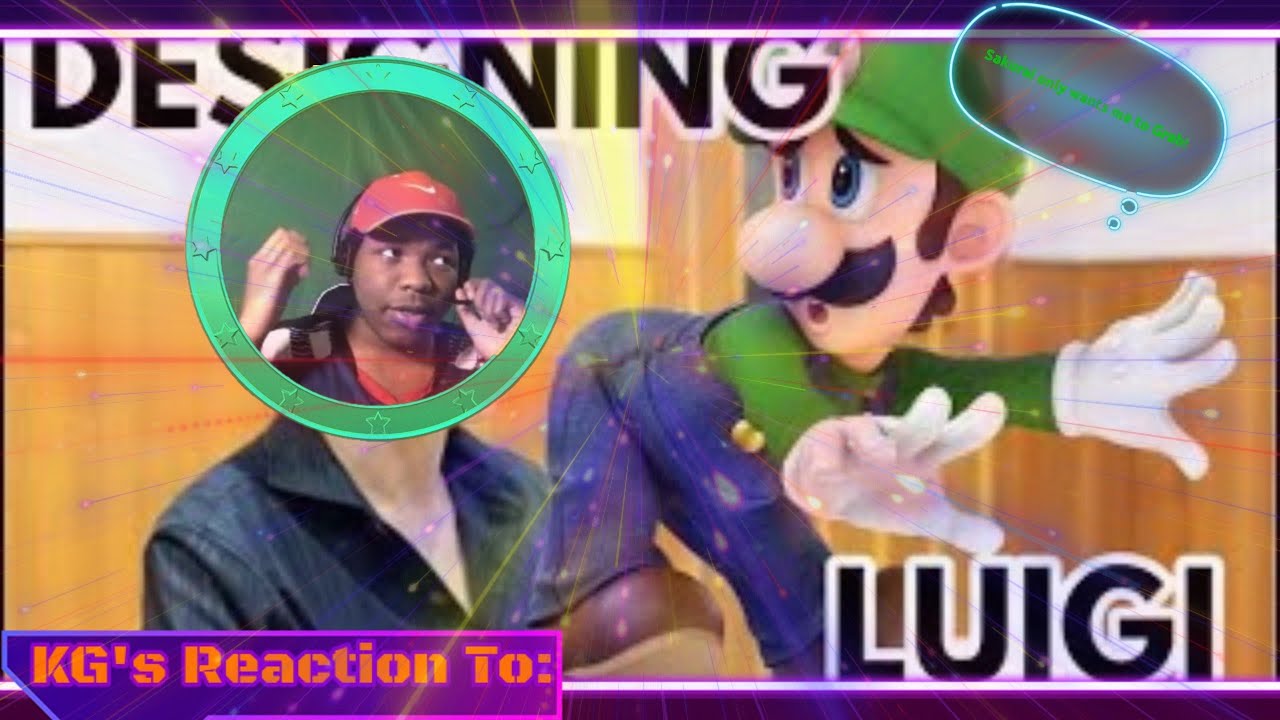 Perfect Luigi Design | Sakurai when designing Luigi Reaction - YouTube