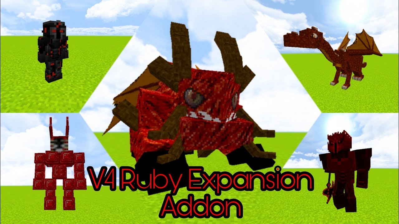 V4 Ruby Expansion Addon || Showcase || MCPE || MoonlightYT - YouTube