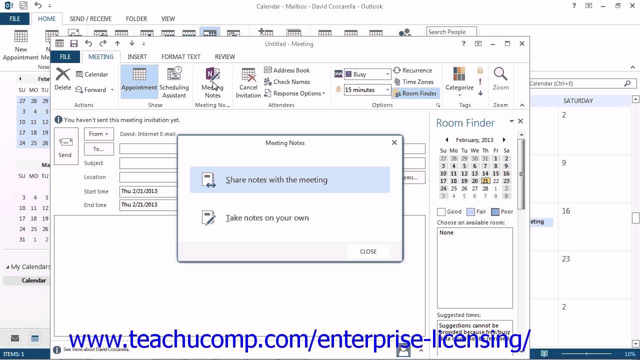 Microsoft Office OneNote 2013 Tutorial Sharing Notebooks 12.4 Employee ...