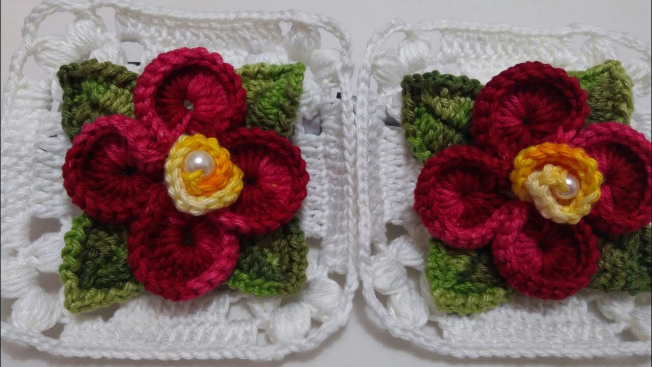 Square Ponto puff em crochê com Maria José. - YouTube