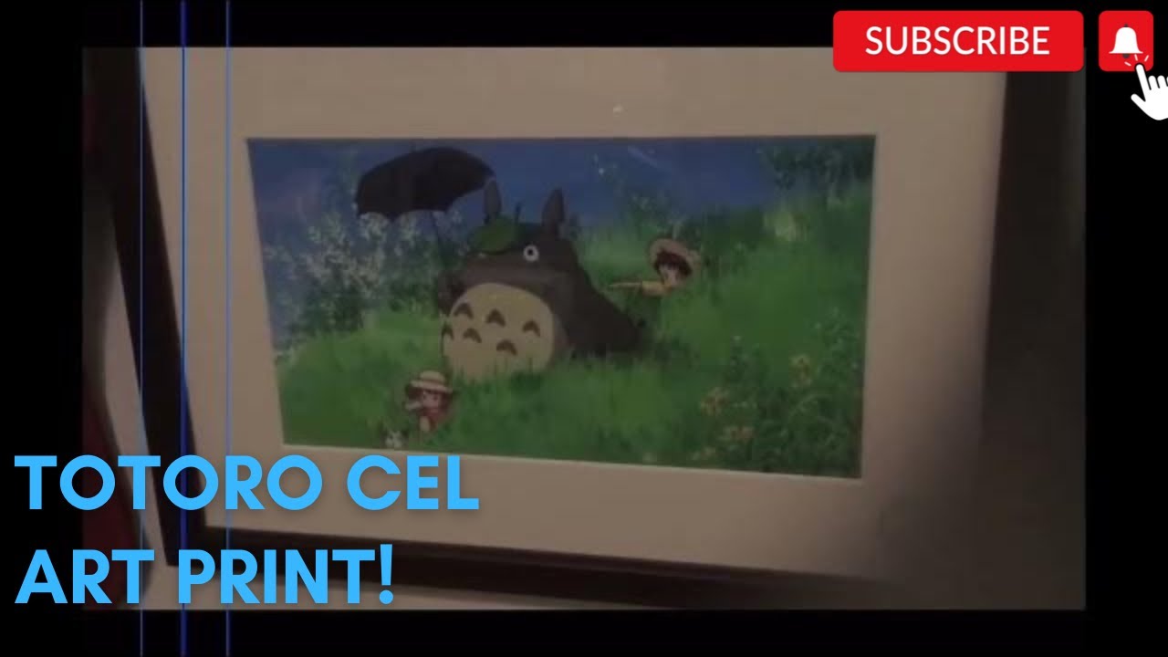 30th Anniversary Totoro Cel Art Print! - YouTube