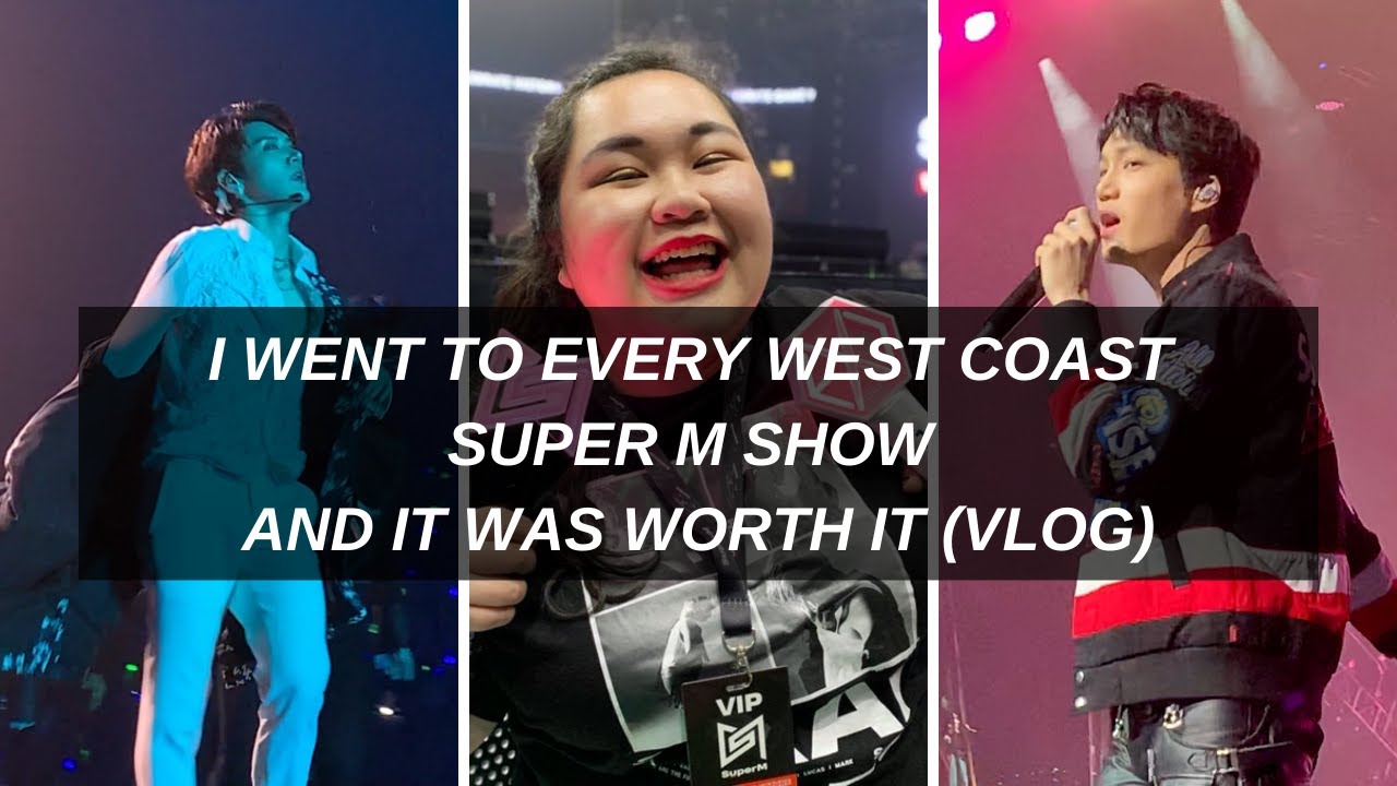 i went to every west coast super m show and it was worth it (vlog ...
