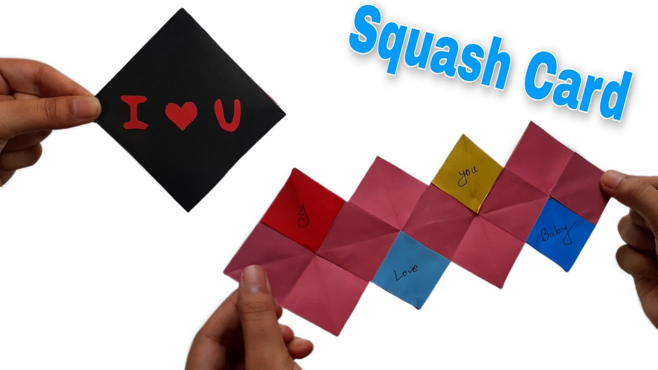Squash Card Making Tutorial | Valentines Card/Birthday Card | Protidin ...