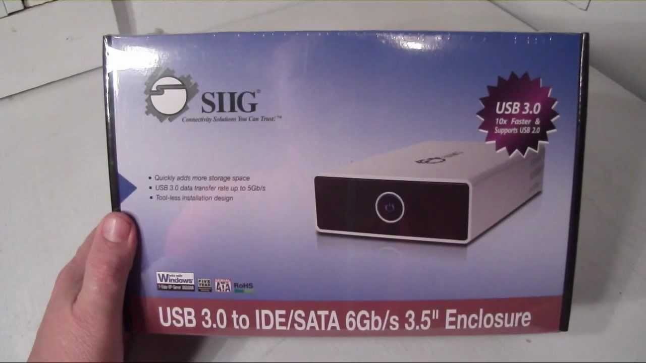 Product Showcase SiiG USB 3.0 to IDE/SATA 6Gb/s 3.5" Enclosure JU ...