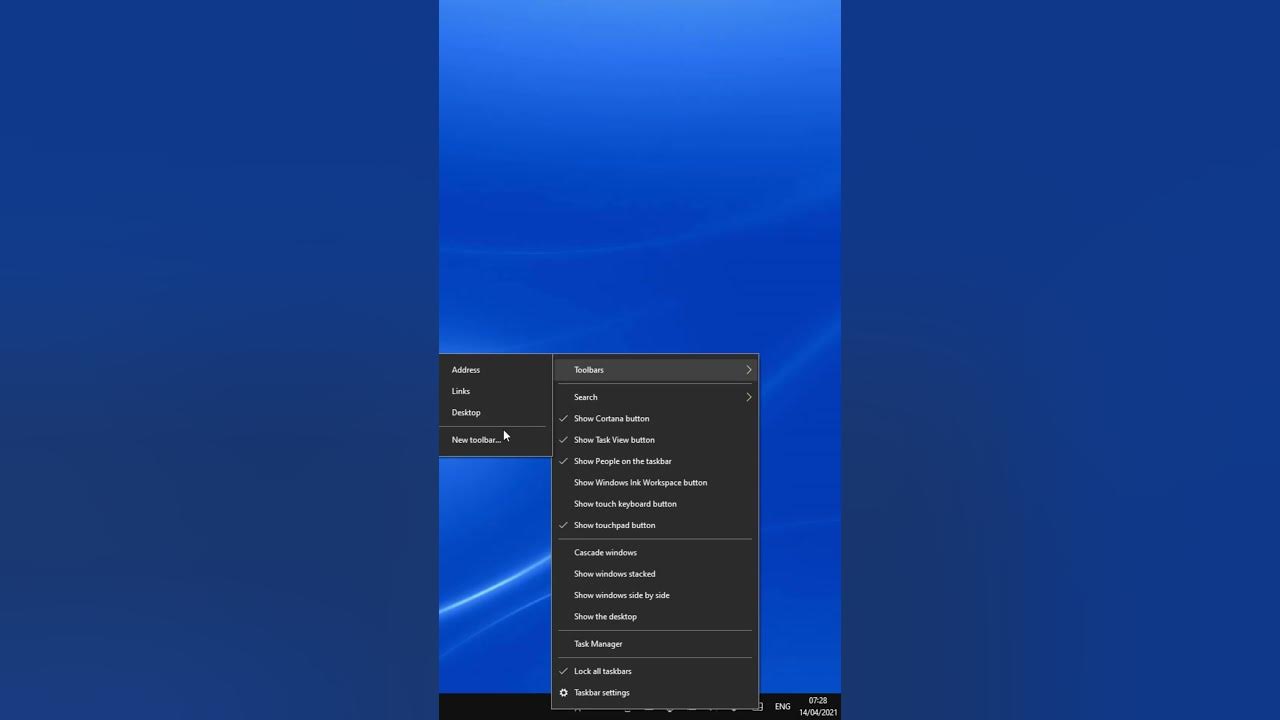 How To Add Toolbar In Taskbar In Windows 10 Shorts Hindi Tutorial how-to-add-toolbar-in-taskbar-in-windows-10-shorts-hindi-tutorial