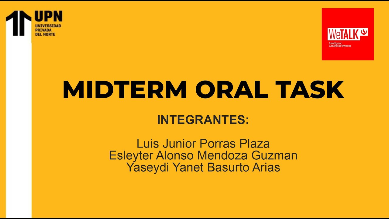 MIDTERM ORAL TASK - YouTube