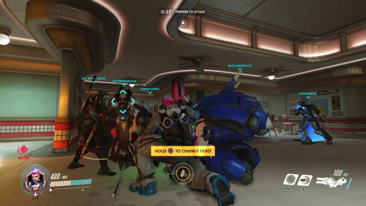(Overwatch) Weirdest Pre-Game Lobby - YouTube