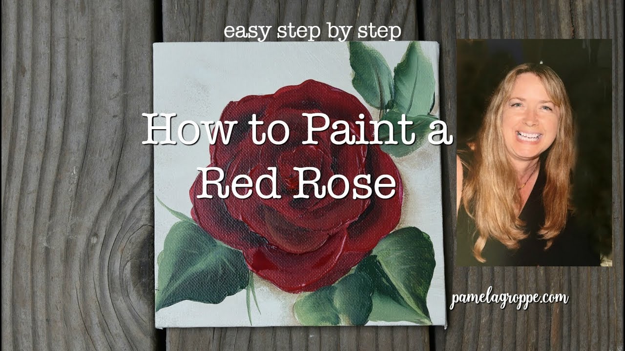 Easy How To Paint A Red Rose One Stroke In Acrylics YouTube easy-how-to-paint-a-red-rose-one-stroke-in-acrylics-youtube