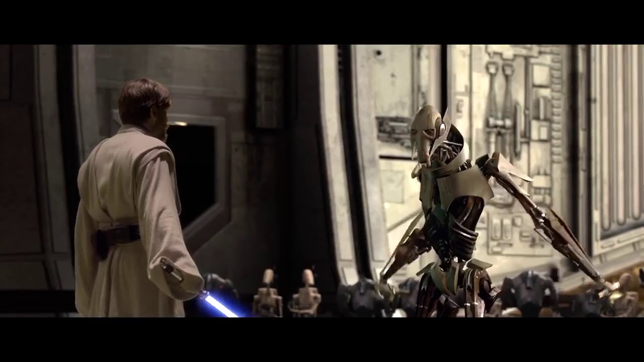 General grievous vs Obi wan kenobi - YouTube