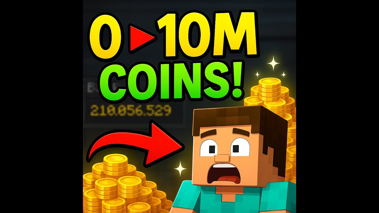 “How To Get Your FIRST 10M Coins FAST in Hypixel SkyBlock (Beginner ...